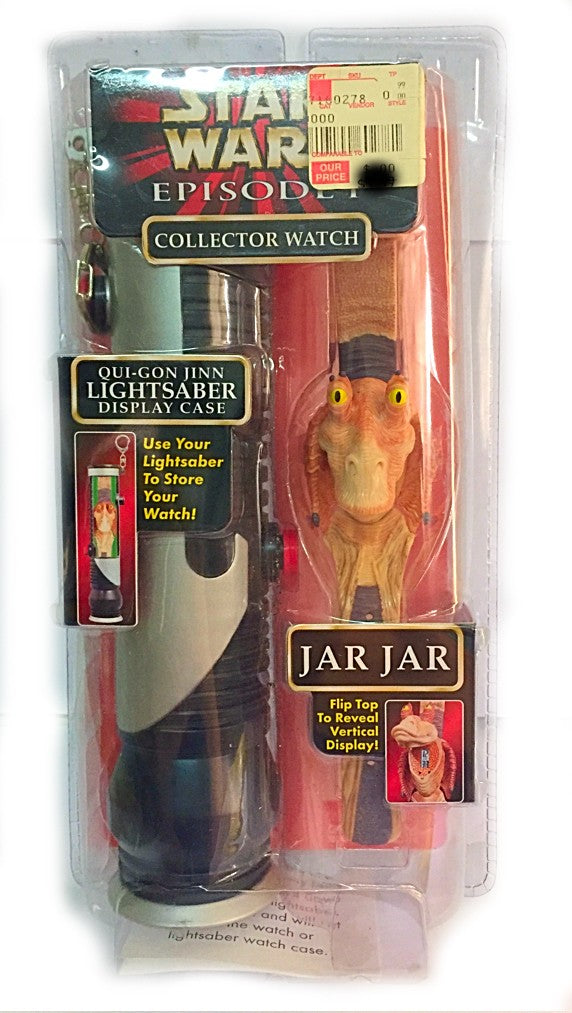 Star Wars - Reloj Jar Jar Bink con Estuche de Lightsaber